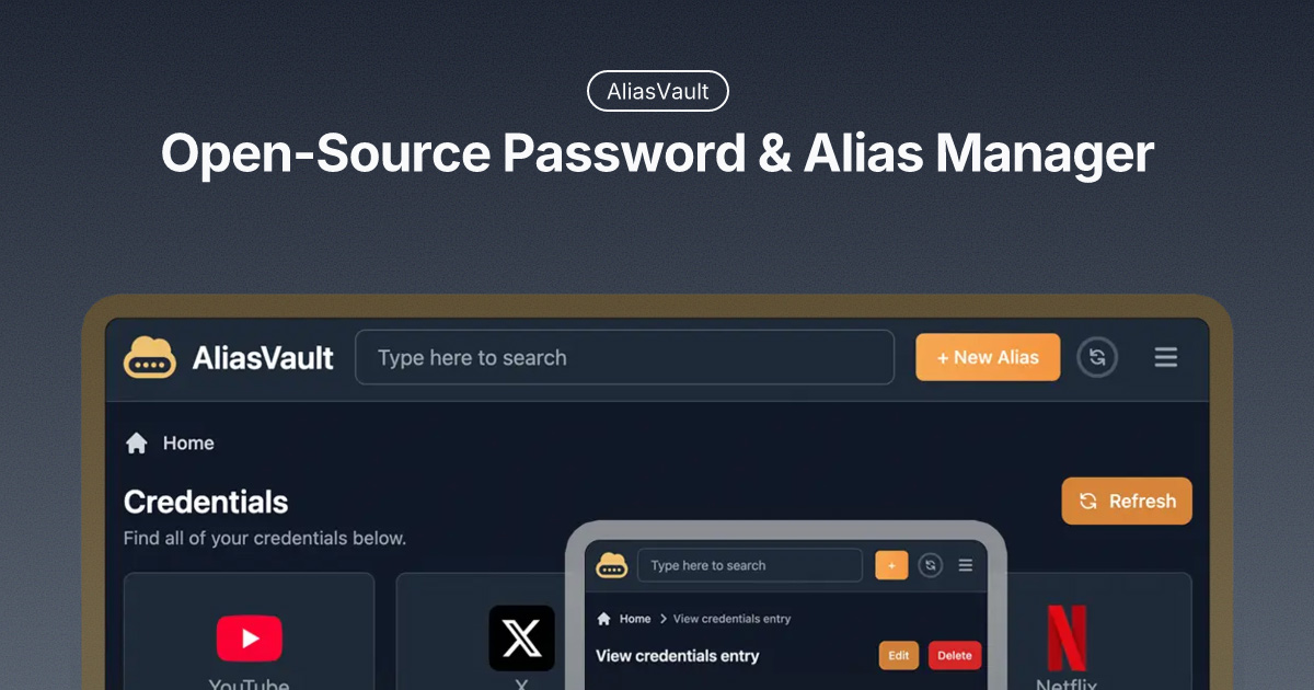 Source Code | AliasVault